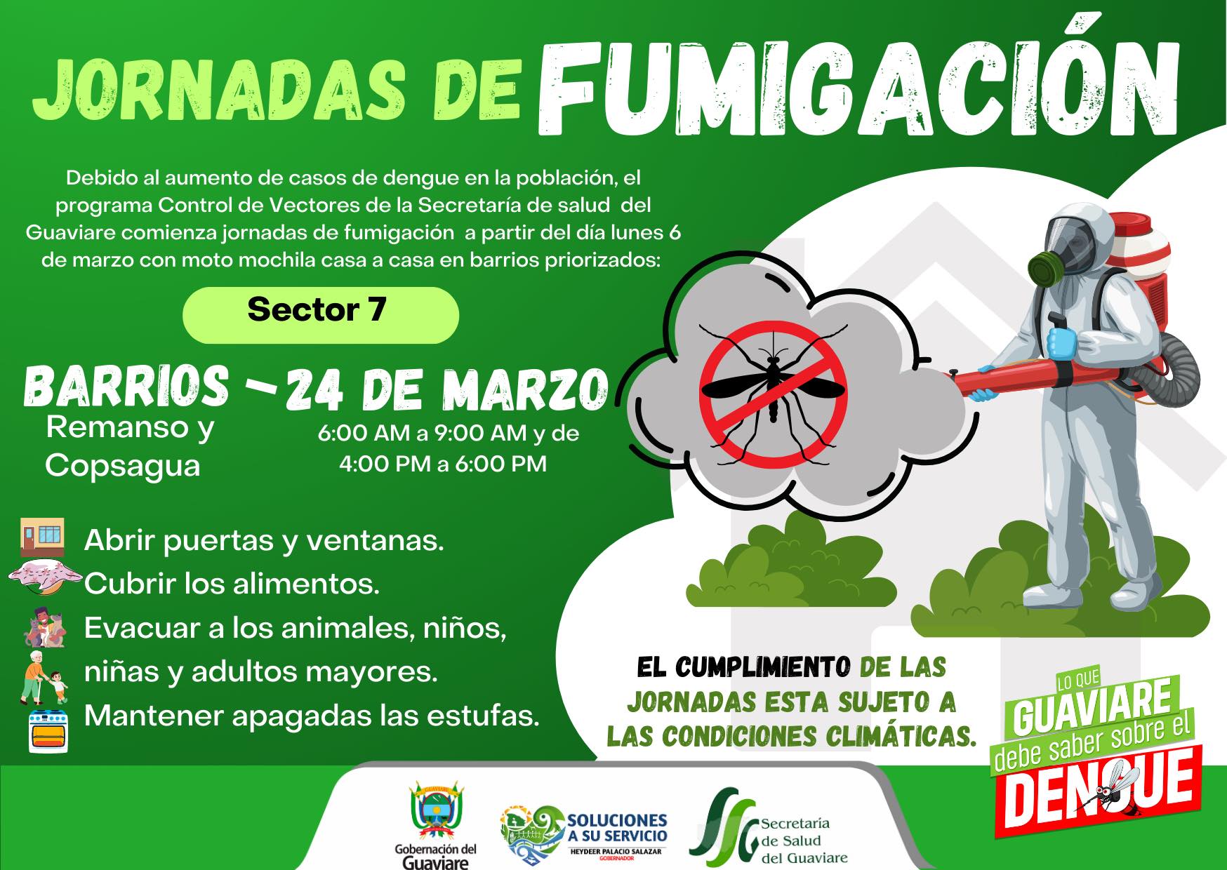 Siguen fumigando en San José del Guaviare contra zancudos - Guaviare ...